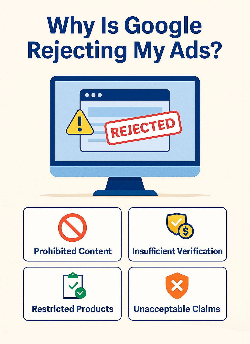 Why Google Rejects Your Ads: Real Reasons and How to Fix Them | 3MY